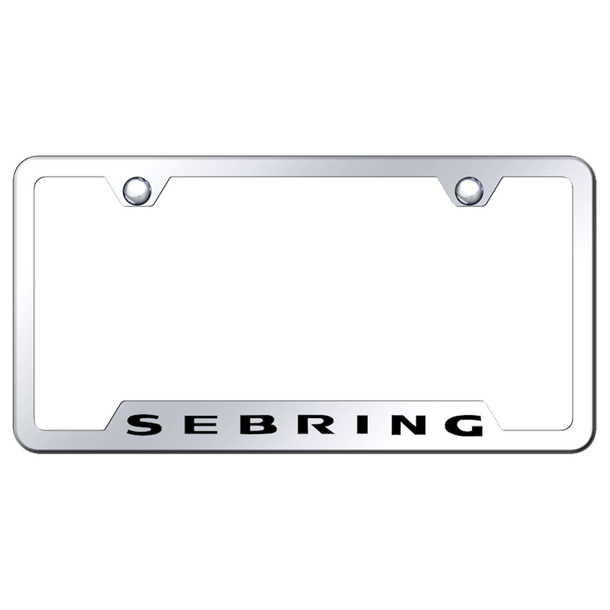 Chrysler Sebring Laser Etched Logo Cut-Out License Plate Frame (Chrome ...