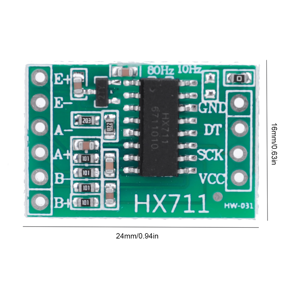 Sensor de pesaje HX711 de presión celda de carga de doble canal módulo A/D precisión de 24 bits ...