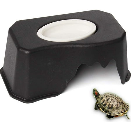 Dawht Reptile Hideout Box with Ceramic Sink Increase Humidity Gecko ...
