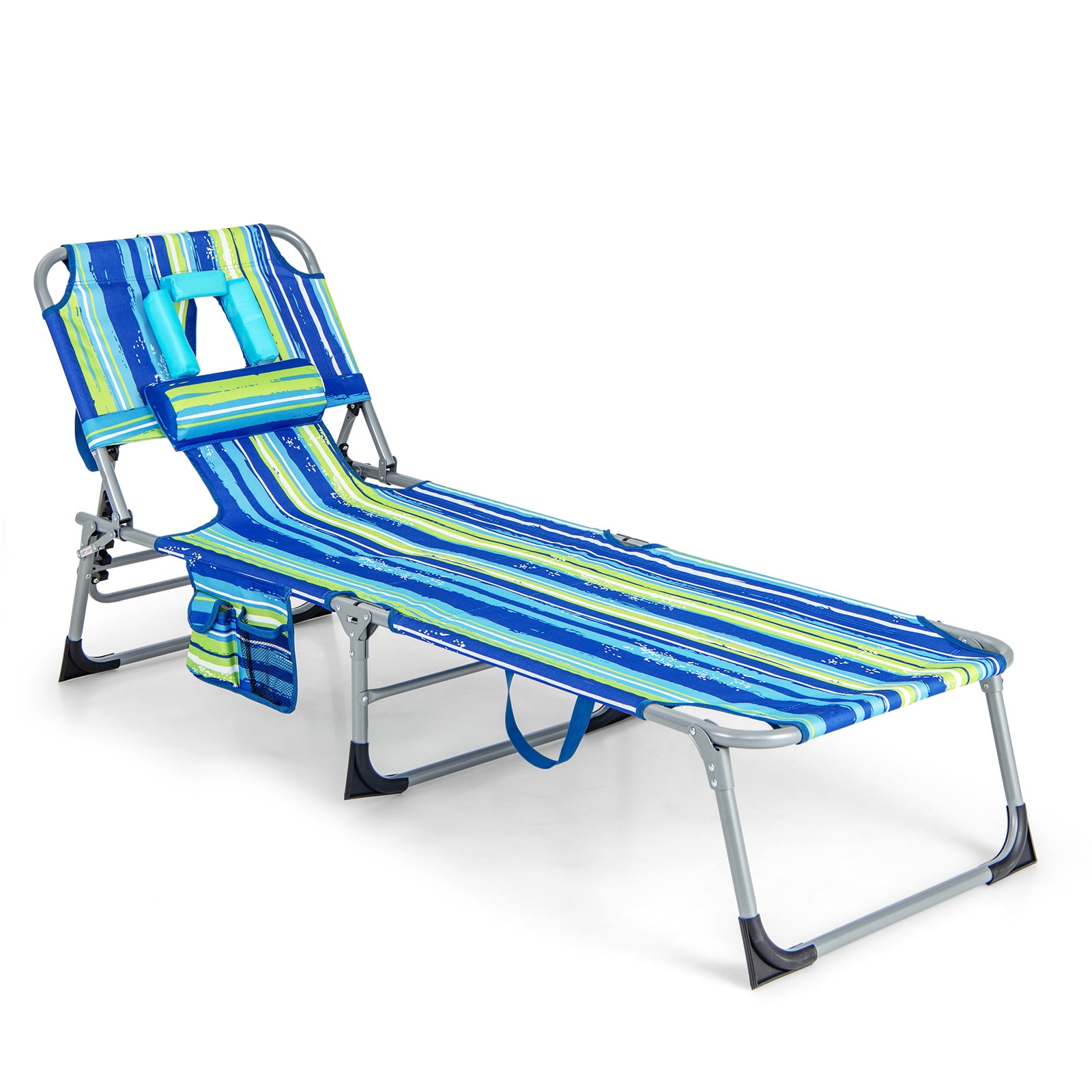 Click here for Gymax Goplus Outdoor Beach Lounge Chair Folding Ch... prices