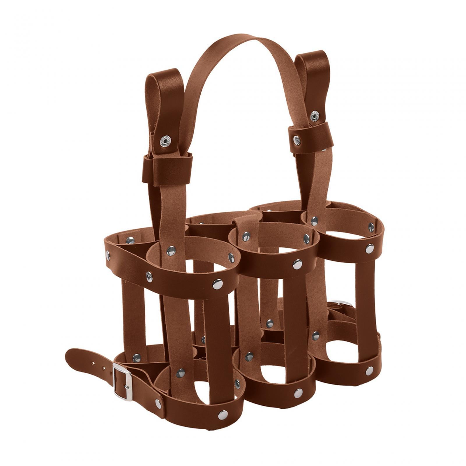 Click here for Yuksok Bike Beer Bottle Carrier 6 Cups Leather For... prices