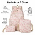 Bow Backpack for Womans with Lunchbox, Stylish Daily Carry for School ...
