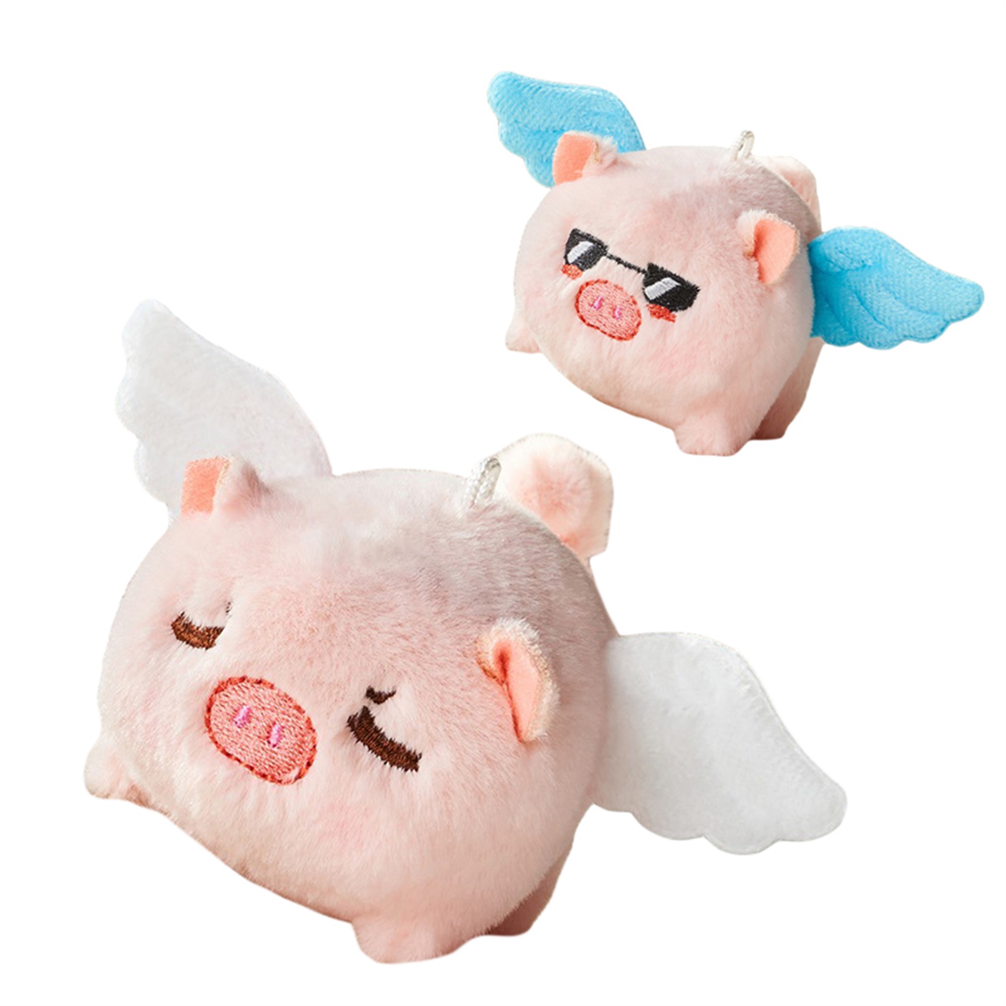 SAYOO Cartoon Flying Pig Doll, Cute Soft Stuffed Plush Toy with Sound ...
