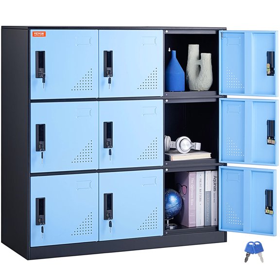 Fesbos Metal Locker, 3 Door Heavy Duty Storage Cabinet for Employees ...
