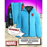 Marvel Avengers Spider-Man Boys' Reversible Sherpa Fleece Jacket (2T-20 ...
