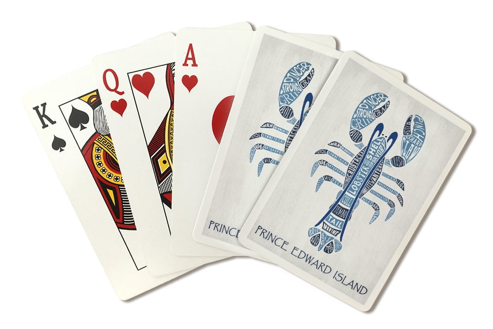 Prince Edward Island, Canada, Blue Lobster, Typography, Lantern Press ...