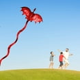 "GEXWORLDWIDE 54"" Fiery Dragon Kite for Kids and Adults - Weather ...