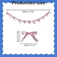 Bow Garland Banner,71" Bow Satin Ribbon Decorations for Christmas ...