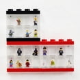 LEGO Minifigure Display Case Black Holds 8 Figures Stackable ...