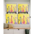 Cartoon Giraffe African Animal Print Short Blackout Curtains 30 Inch ...