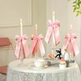 Double Layer Bow Candle Holder Decoration Gift Wrapping Ribbon for ...