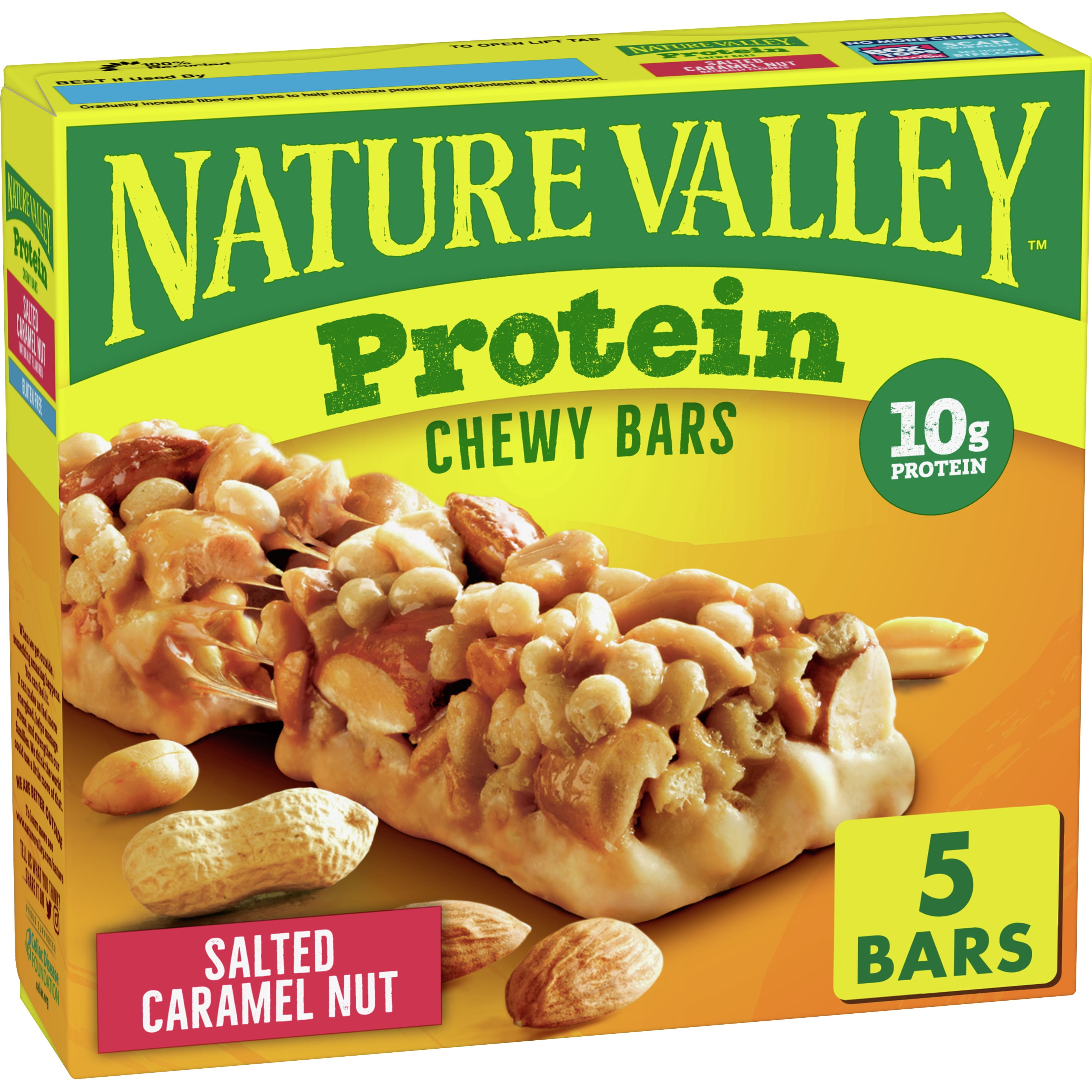 Nature Valley Chewy Granola Bars Salted Caramel Nut Protein 5 Ct 7 Nature Valley Chewy Granola Bars Salted Caramel Nut Protein 5 Ct 7