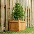 Ash & Ember Solstice Grade A Teak 20in Square Planter Box, Indoor ...