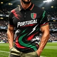 SJLDQY 2026 Portugal Soccer Polo Shirts for Men Short Sleeve ...