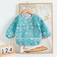 HaimoBurg 5 Pack Long Sleeve Baby Bibs, Waterproof Bibs with Catch-All ...