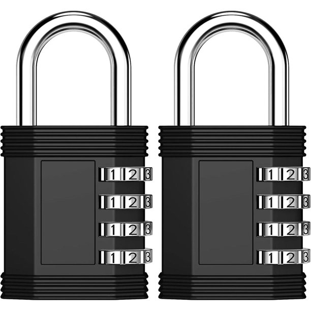 Padlocks With Code, 4 Digit Combination Padlock For Gym Locker, School ...