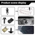 100 PCS Car Body Screws and Bolts, Splash Shield Retainer U-Nuts Kit ...