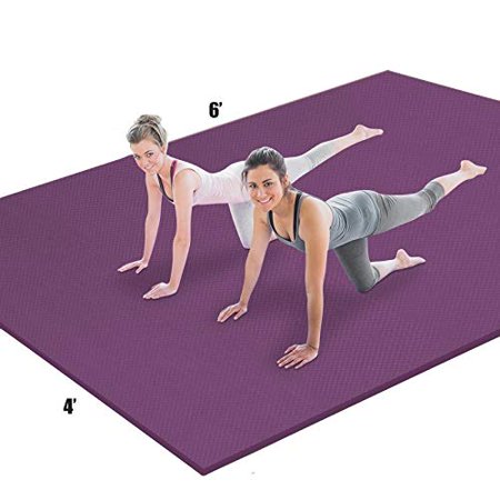 Polly House Extra Large TPE Exercise Mat Size 6' x 4', 8mm thickness ...