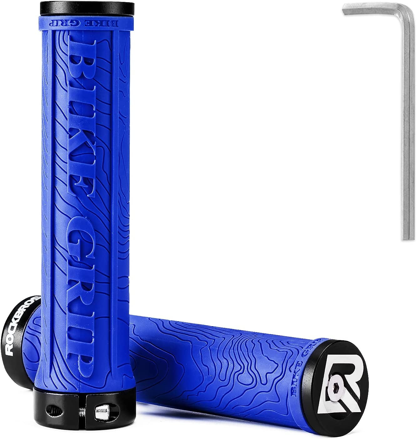 ROCKBROS Bike Handlebar Grips Double Lock-on Ergonomic Non-Slip Rubber ...