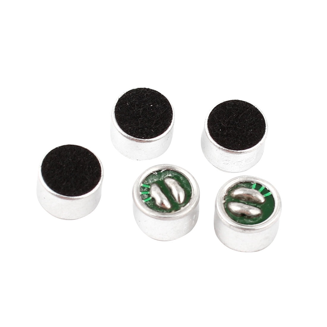 Mini 9.7mm x 6.7mm Electret Pickup Condenser Microphone 5 Pcs | Walmart ...