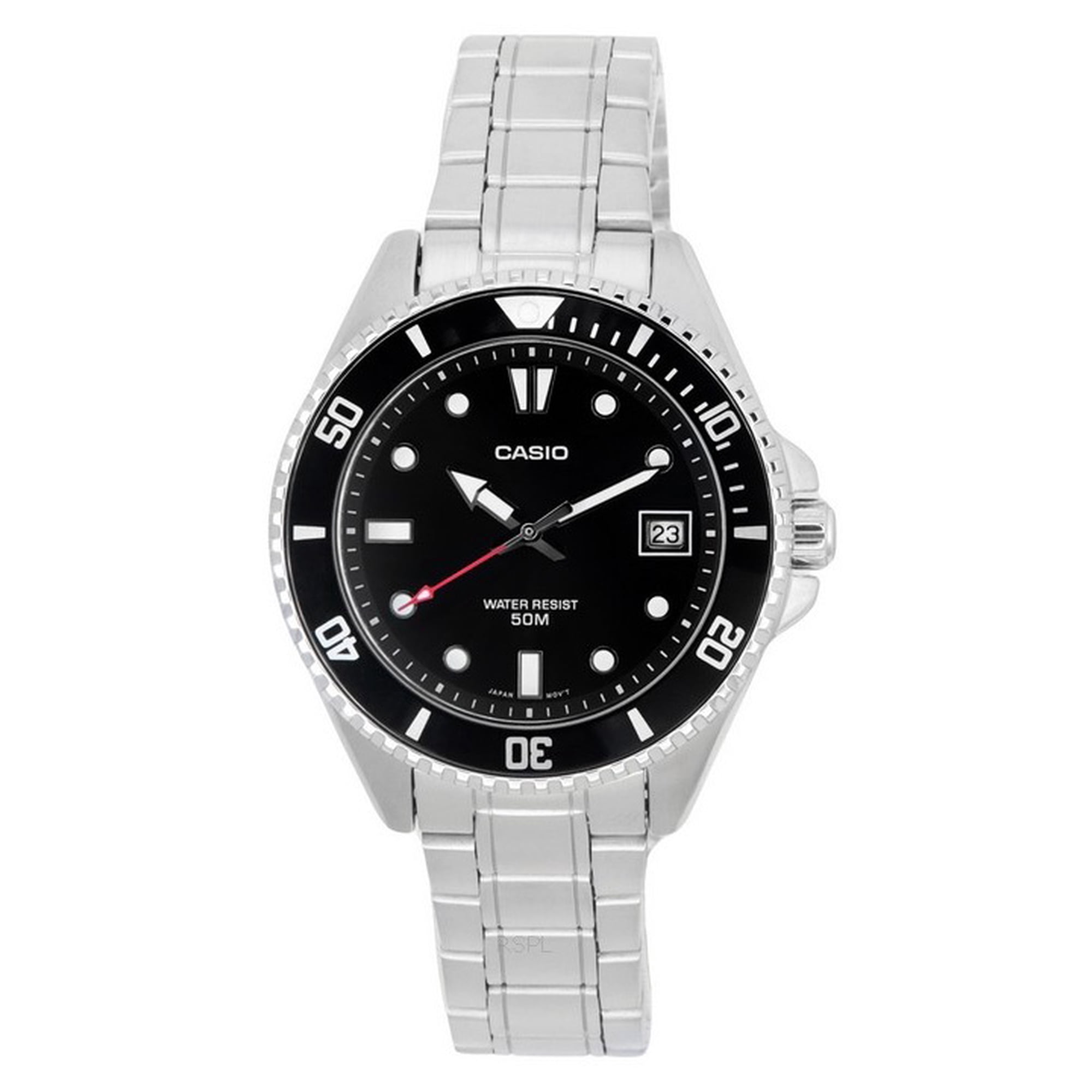 Click here for Casio Standard Analog Stainless Steel Black Dial Q... prices
