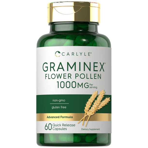 Graminex Flower Pollen Extract | 1000 mg | 60 Capsules | by Carlyle ...