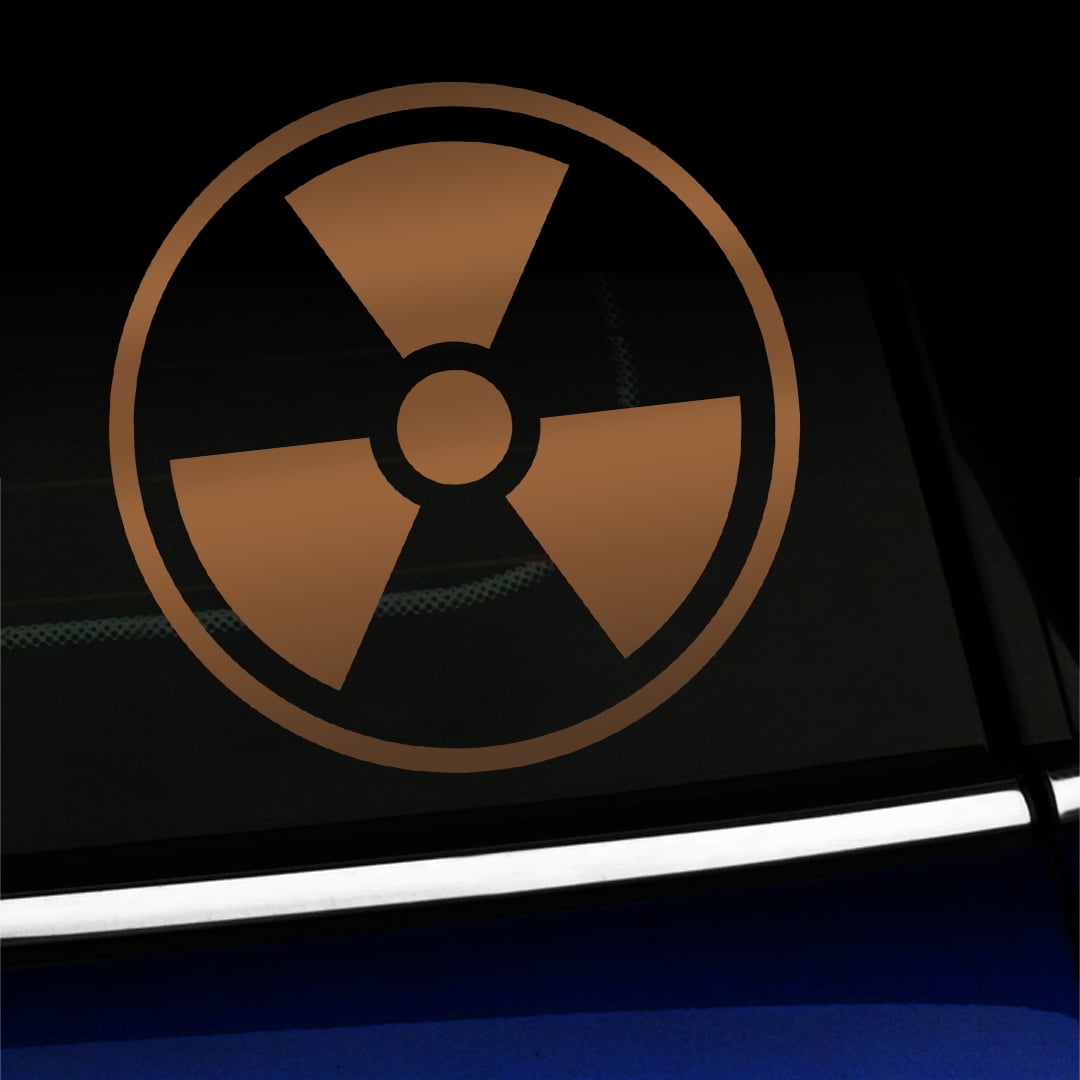 Nuclear Symbol - Vinyl Decal - Choose Color - [COPPER] - Walmart.com