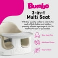 Bumbo 3-in-1 Baby Booster Seat - Floor Infant Feeding Chair with Tray ...
