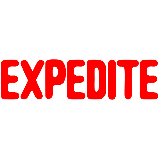 EXPEDITE Stock Stamp | Red Ink | Pre-Inked Xstamper - Walmart.com ...