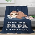 Flat Printed Blanket Featuring Soft And Cozy Sloth Design with The Text ...