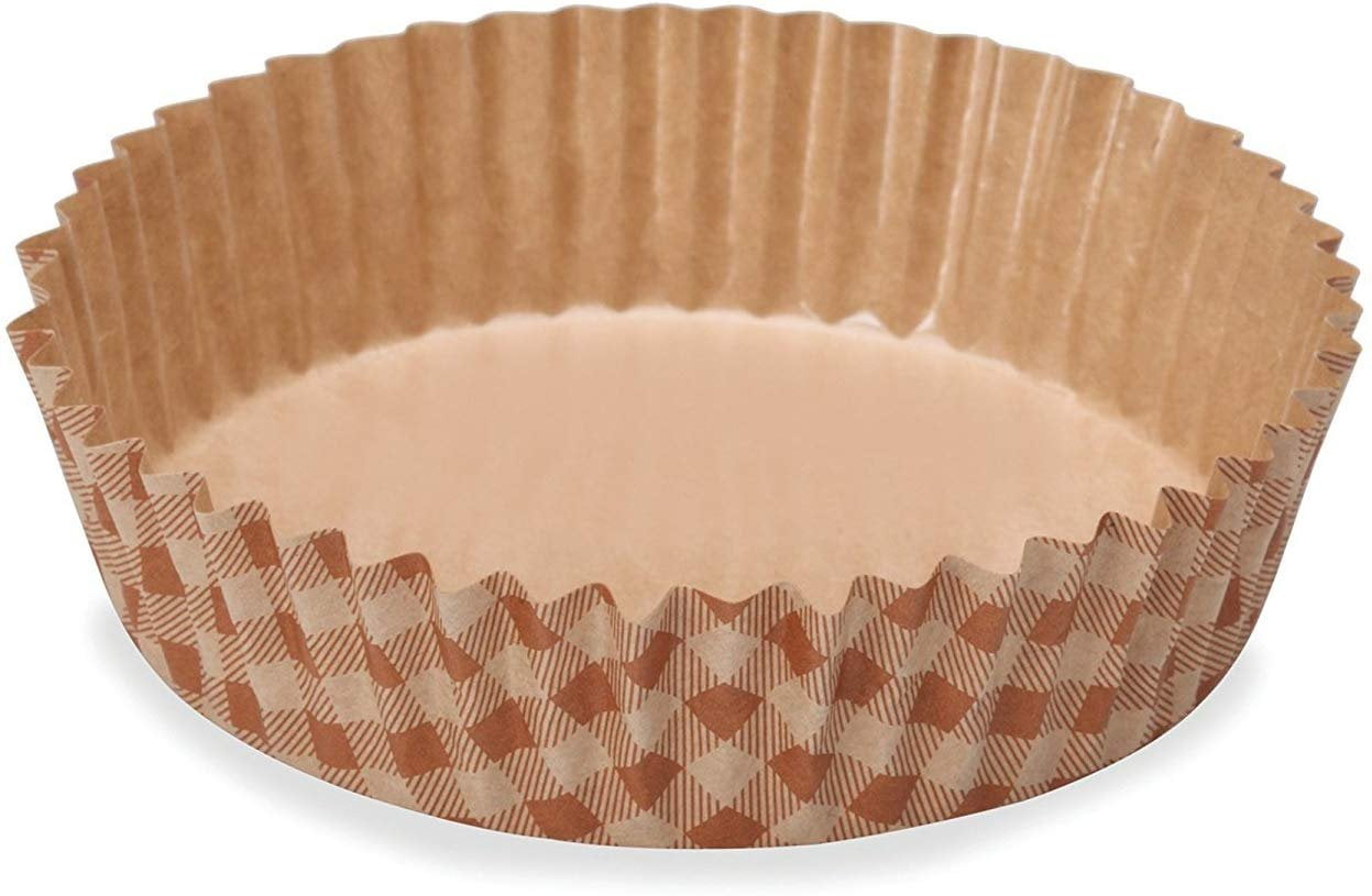Welcome Home Brands Check Ruffled Baking Cup 3.9 inch diameter x 1.2 ...