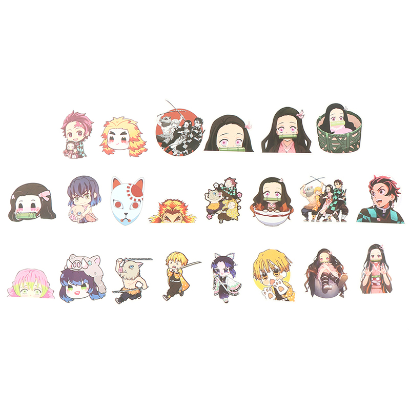 Buy AOWA 50PCS Anime Demon Slayer Pvc Sticker For Luggage Laptop ...