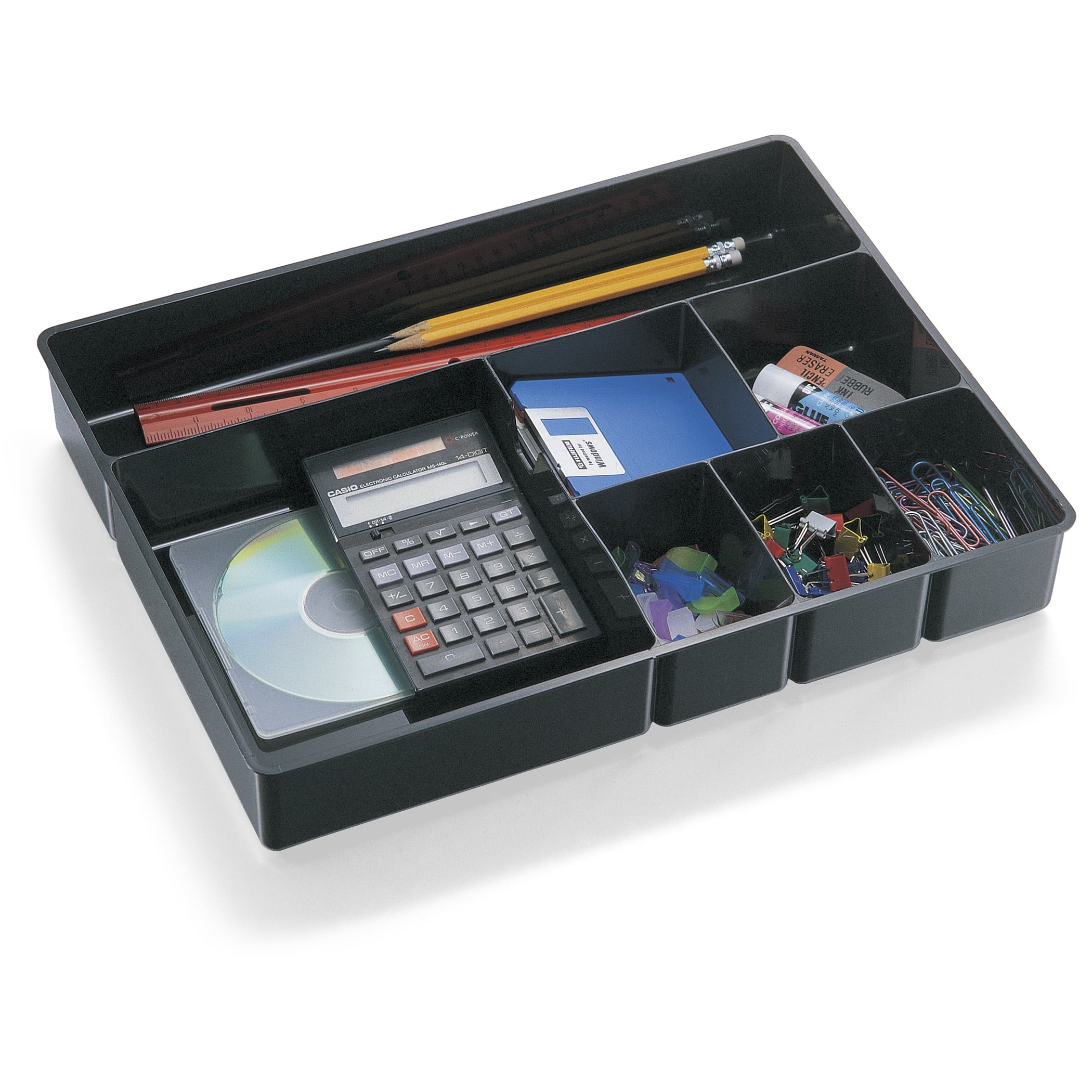 Officemate Deep Drawer Organizer Tray, 8 Compartments, 2 1/4H x 15 1/8W ...