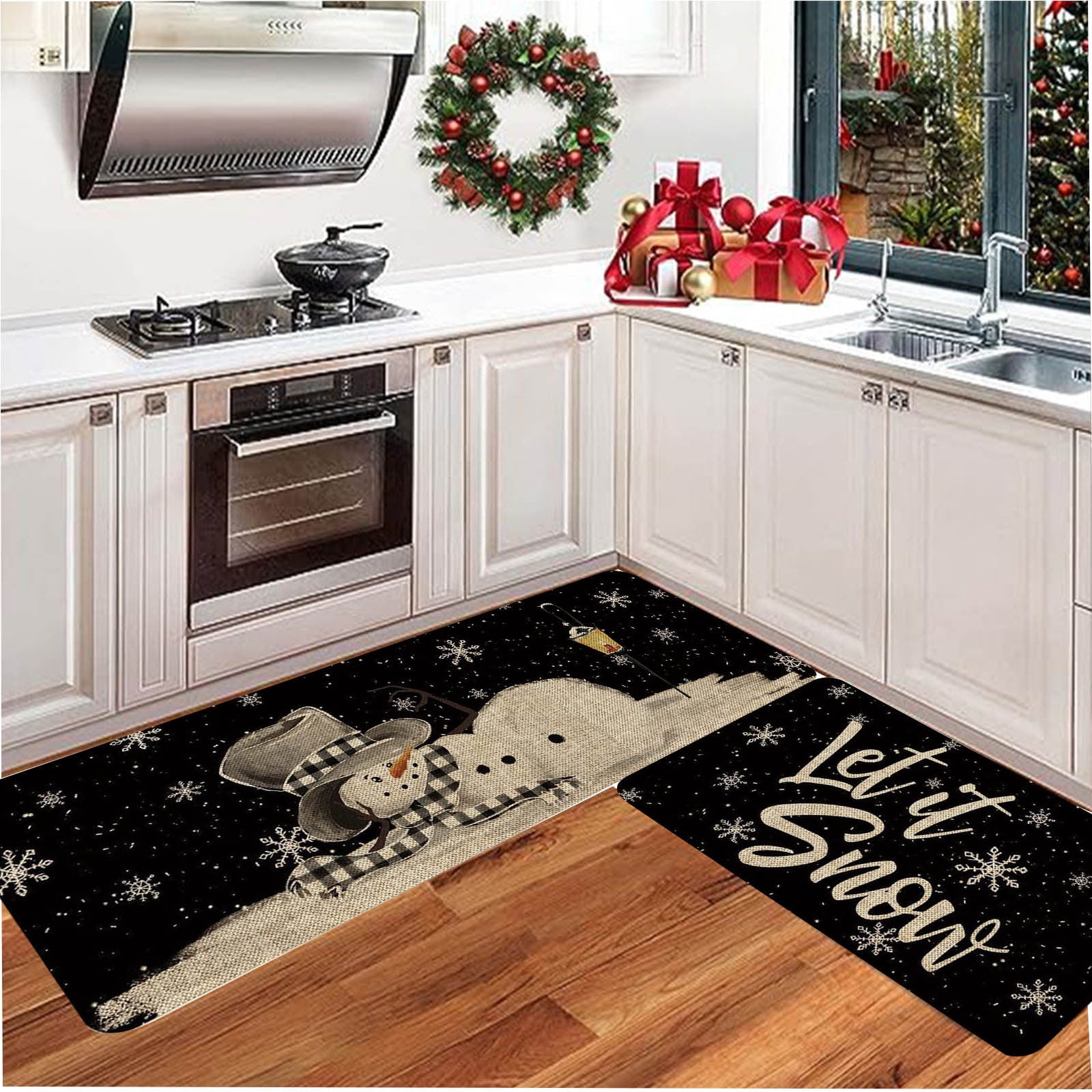 Click here for Lakub Christmas Kitchen Mat Combo Set Holiday Floo... prices