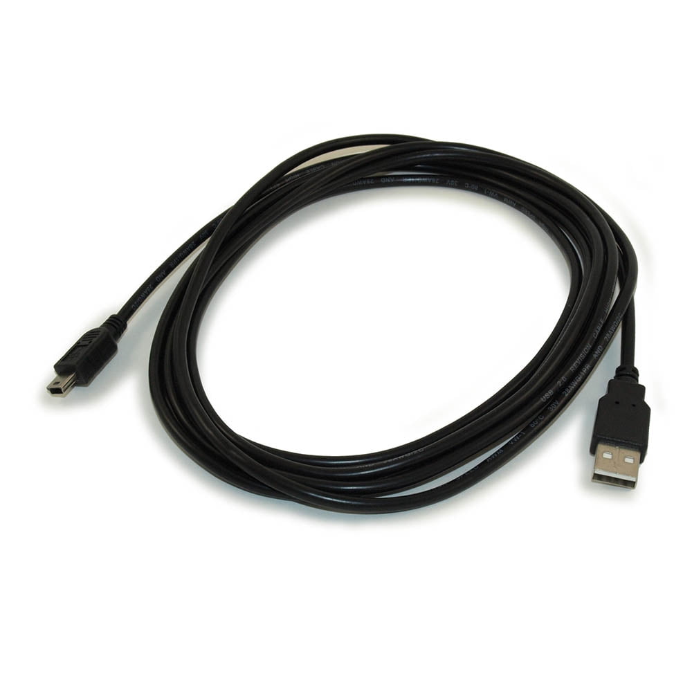 10ft USB 2.0 Certified 480Mbps Type A Male to Mini-B/5-Pin Male Cable ...