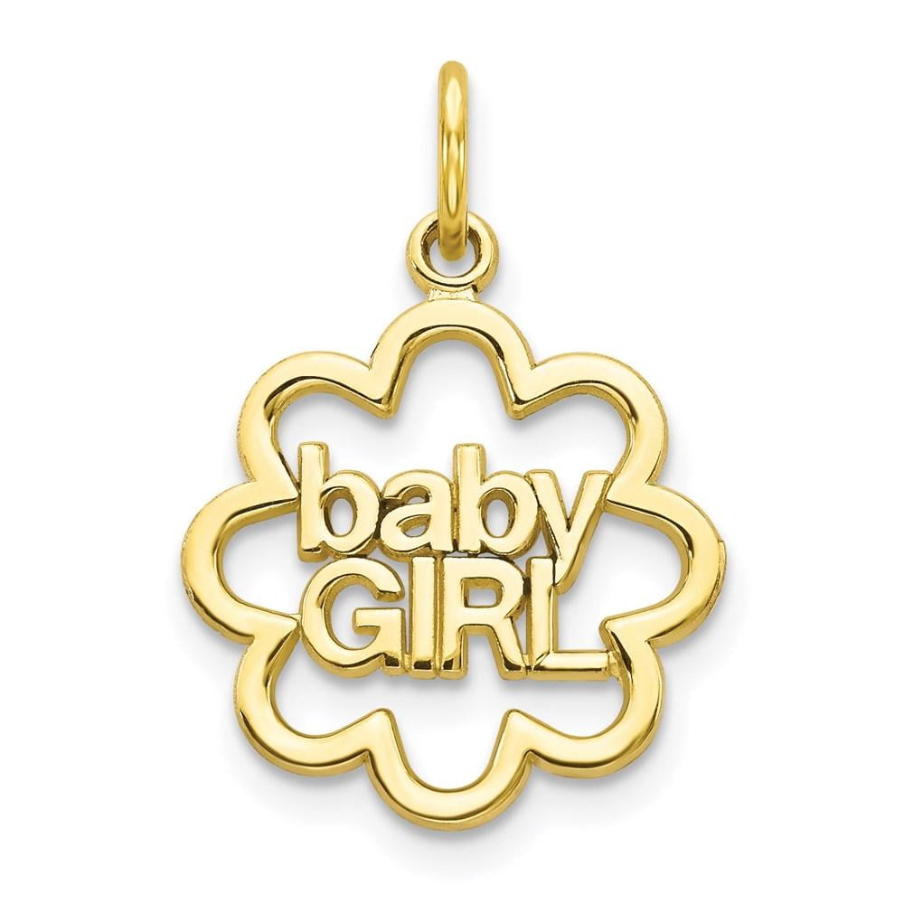 10k BABY GIRL Charm - Walmart.com