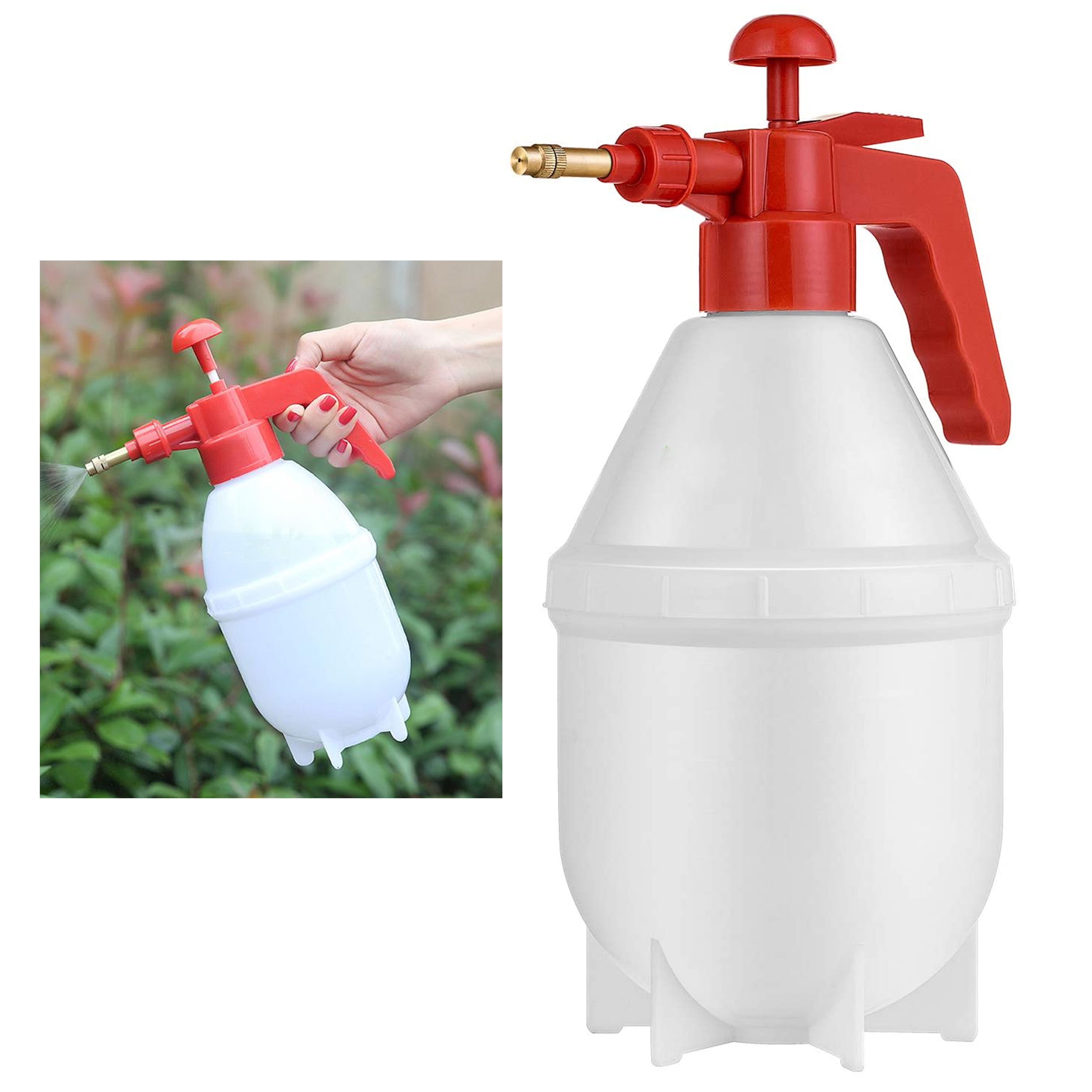 Pressurized Garden Spray Bottle 27oz Portable Chemical Sprayer Pressure ...