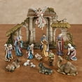 Heirloom Nativity Figures Multi Warm Fifteen Piece Set 15 pc st ...
