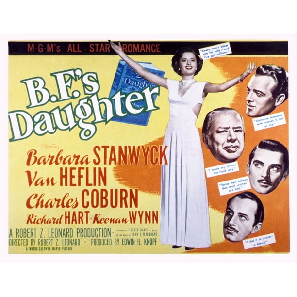 B.F.'S Daughter Barbara Stanwyck Van Heflin Charles Coburn Richard Hart ...
