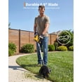 20V 9" Cordless Lawn Edger with 4.0Ah Battery & Charger, 3 Cutting ...