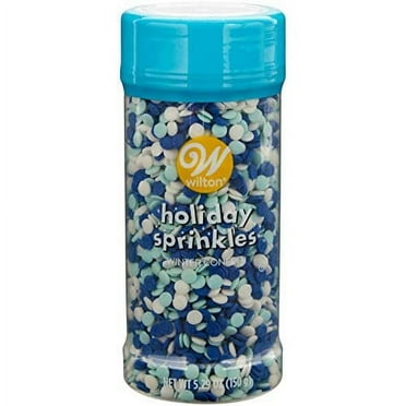 Wilton Christmas Holiday Nonpareils Sugar, Colored Mix Snowflake ...