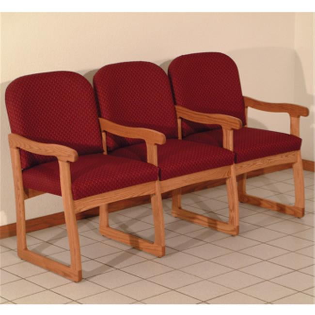 Wooden Mallet DW7-3MOAW Prairie Three Seat Chair with Center Arms in ...