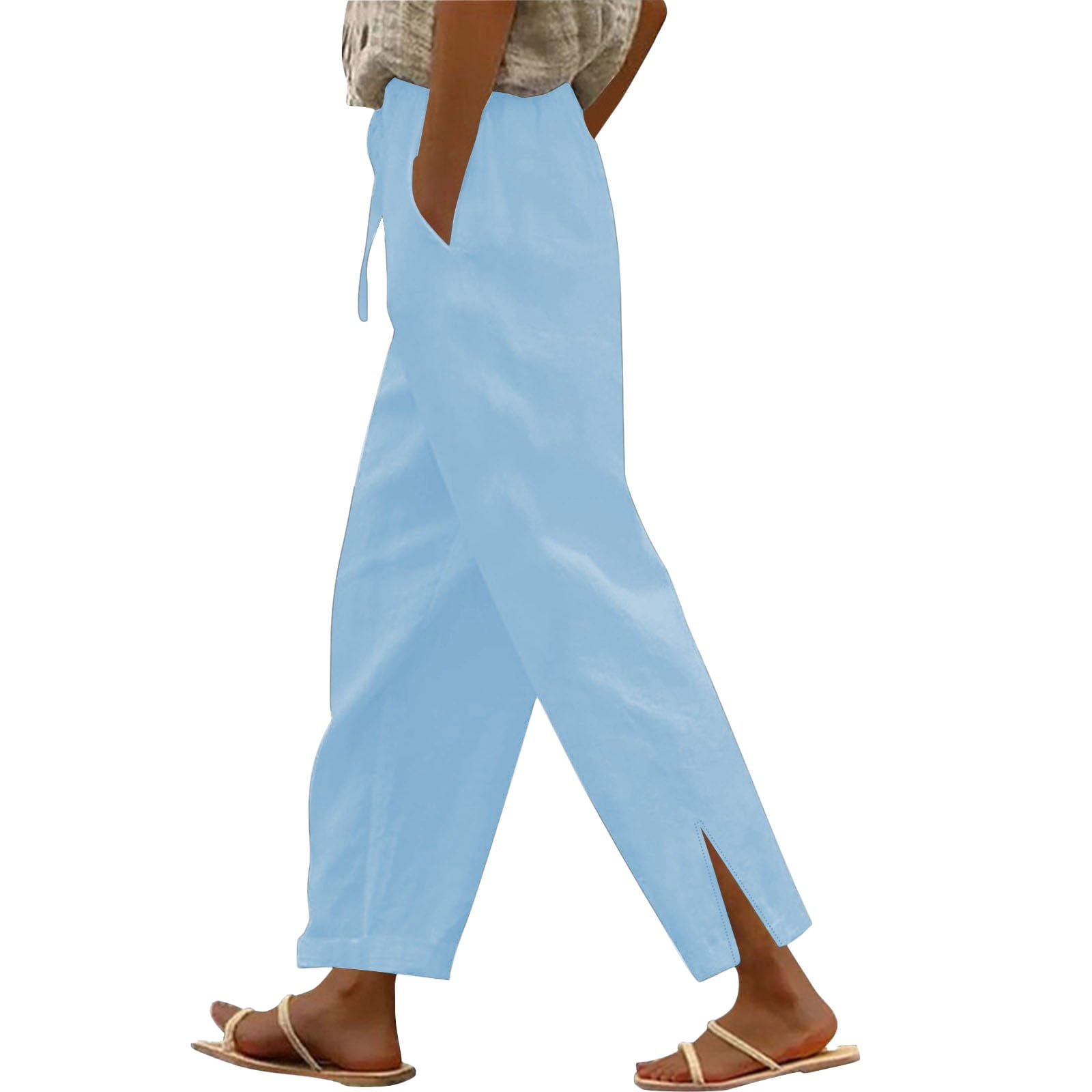 Click here for Staron Womens Wide Leg Pants Casual Summer Plus Si... prices