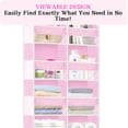 Over The Door Organizer 6 Tiers, Extra Large Behind Door Storage of 12 ...
