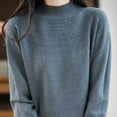 Women's Ribbed Shirts Round Neck Long Sleeve Tops Slim Fitted ...