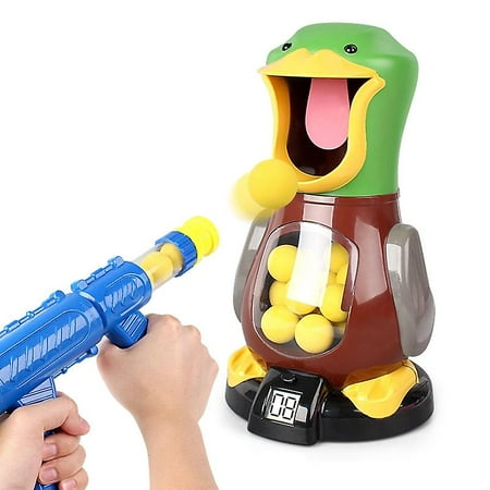 Funny Air Powered Safety Soft Bullet Gun Hit Me Hungry Shooting Duck ...