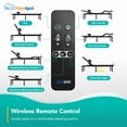 FLEXISPOT Dual Motors with Wireless Remote, Adjustable Bed Frame, Zero ...