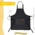 4 Kitchen Aprons With Pockets Adjustable Waterproofton Striped Apron ...