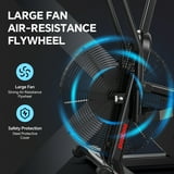 LNOW Commercial Built-in Bluetooth Fan Exercise Bike, Adjustable Air ...