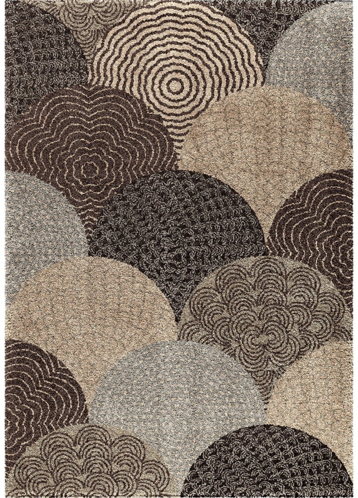 Orian Wild Weave Area Rug 1650 High Pile Multi Rings Loops Floor Decor ...